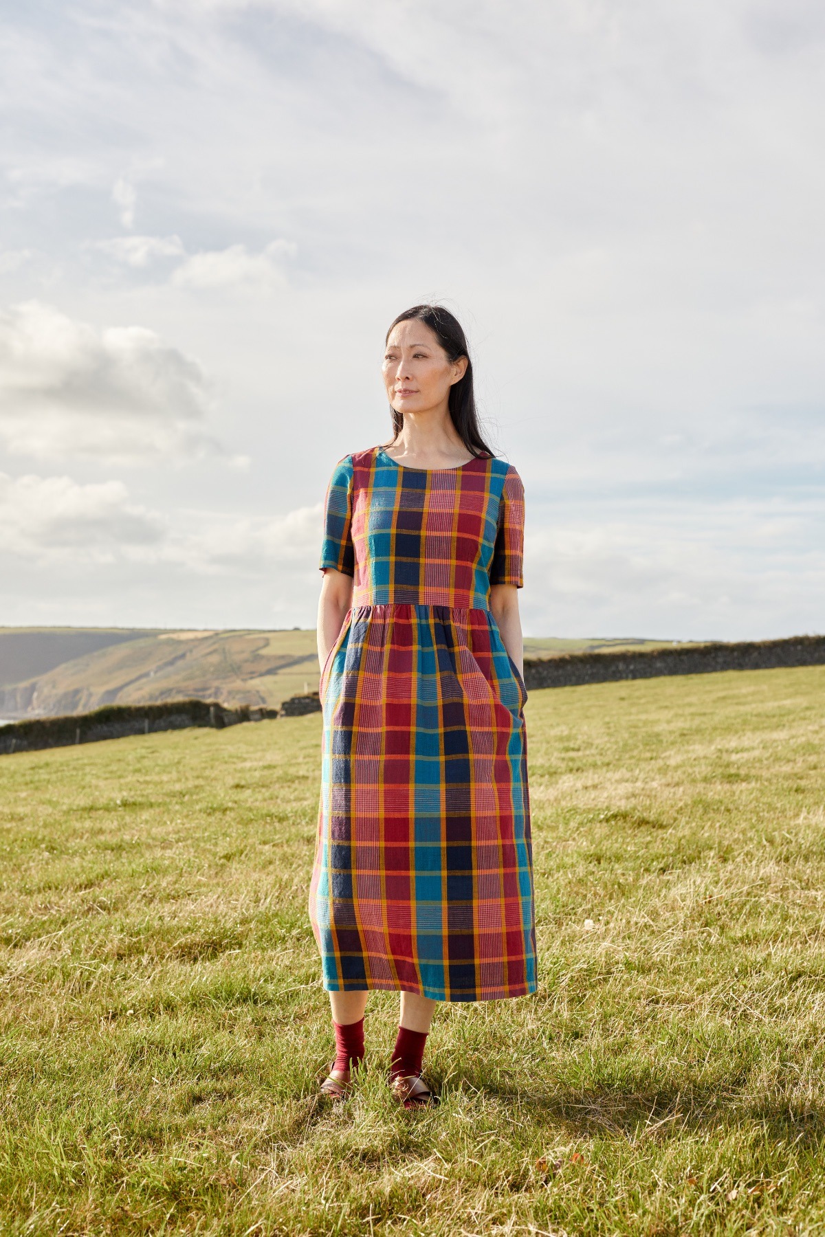 Kleid Budehaven Check - Bella Green