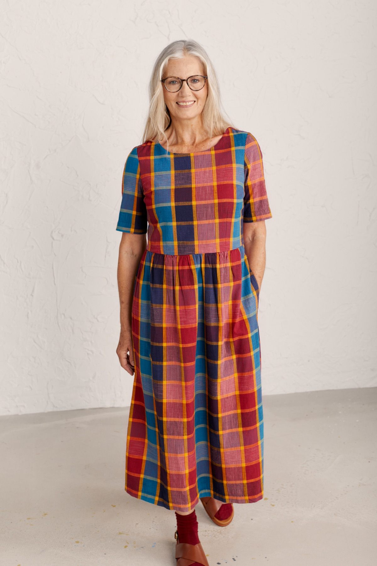 Kleid Budehaven Check - Bella Green