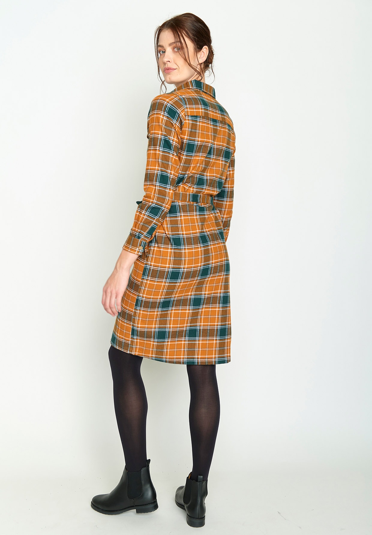 Kleid Jazz Ginger Check - Bella Green