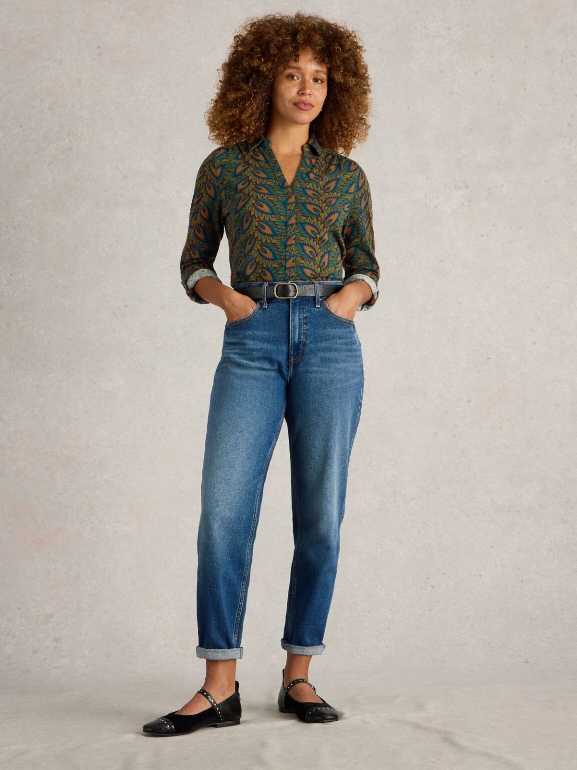 Hemd Long Path Rose - Bella Green